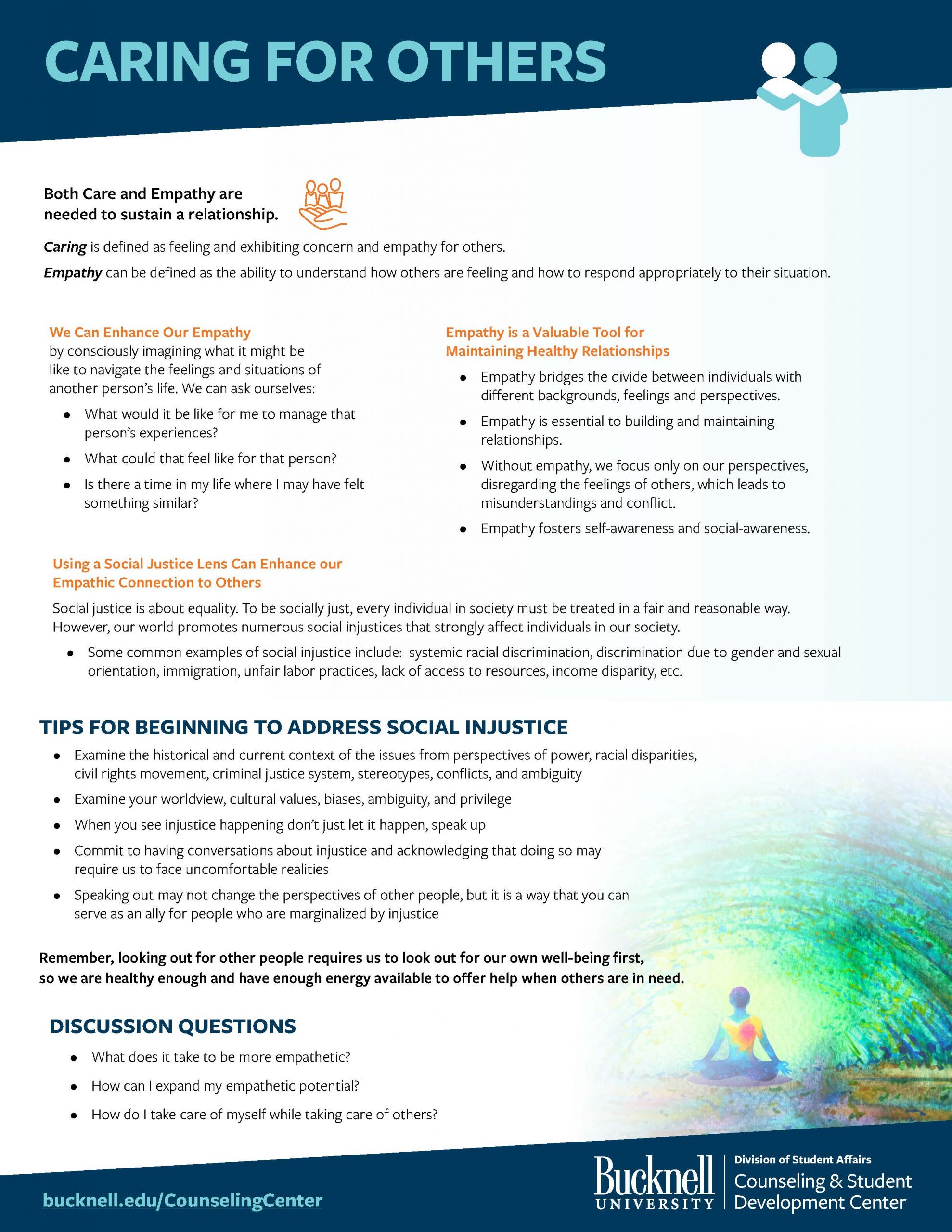 Caring for Others « CSDC Outreach Resources